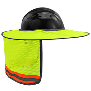 FrogWear® HV Enhanced Visibility Removable Hard Hat Sun Shade - GLO-HN ...